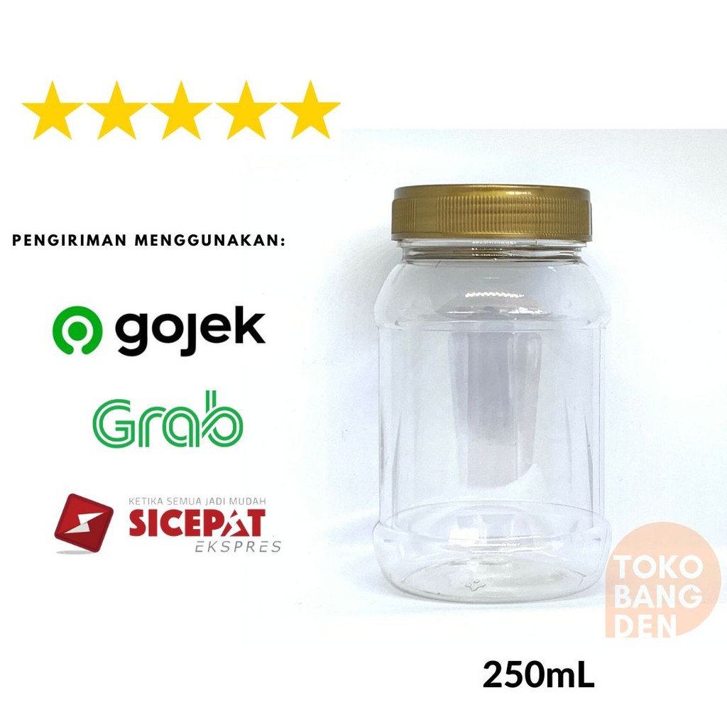 Jual TOPLES JAR BULAT 250 ML / TOPLES PLASTIK 250 ML / JAR BULAT 250 ML ...