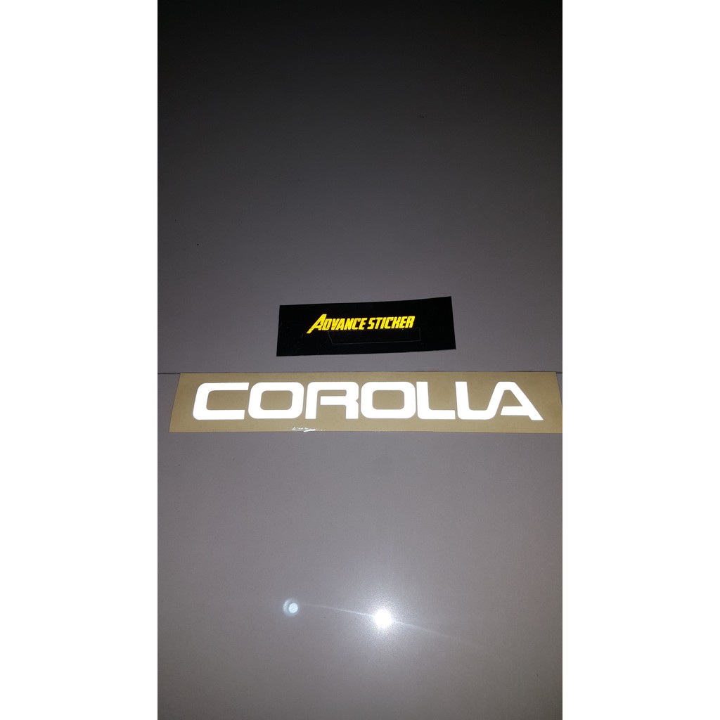 Jual (stiker) sticker mobil logo corolla | Shopee Indonesia