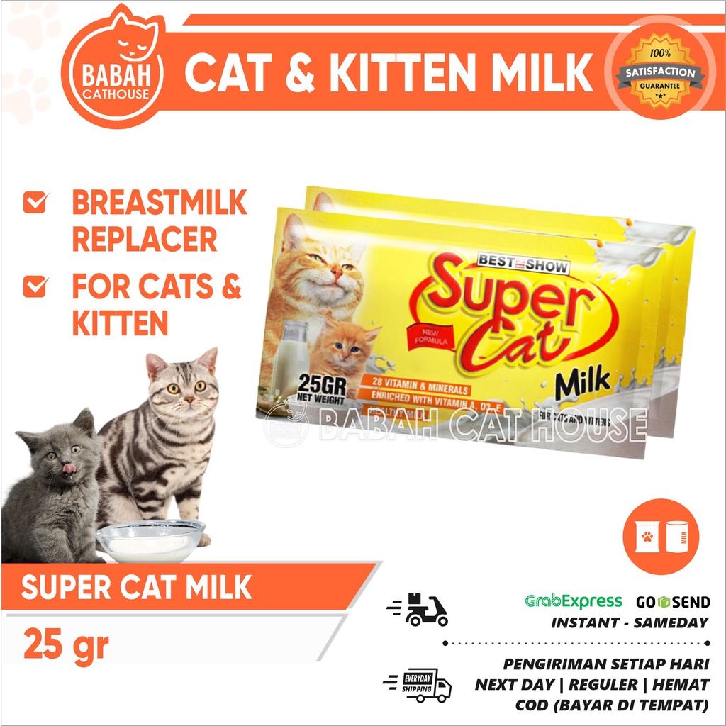 Jual Susu SUPER CAT Kucing Bayi Kitten Anak Baru Lahir Dewasa Milk ...