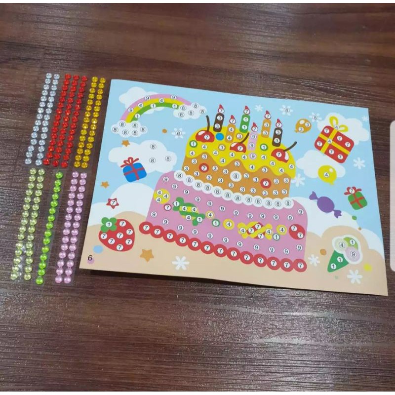 Jual Mainan Anak Sticker Tempel Manik / Mainan Sticker / Sticker ...