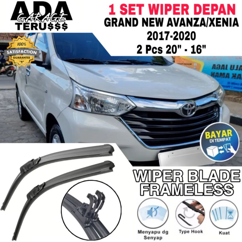Jual Wiper Frameless Avanza Xenia Lama-All New Toyota Daihatsu Karet Depan Kaca Mobil | Shopee ...