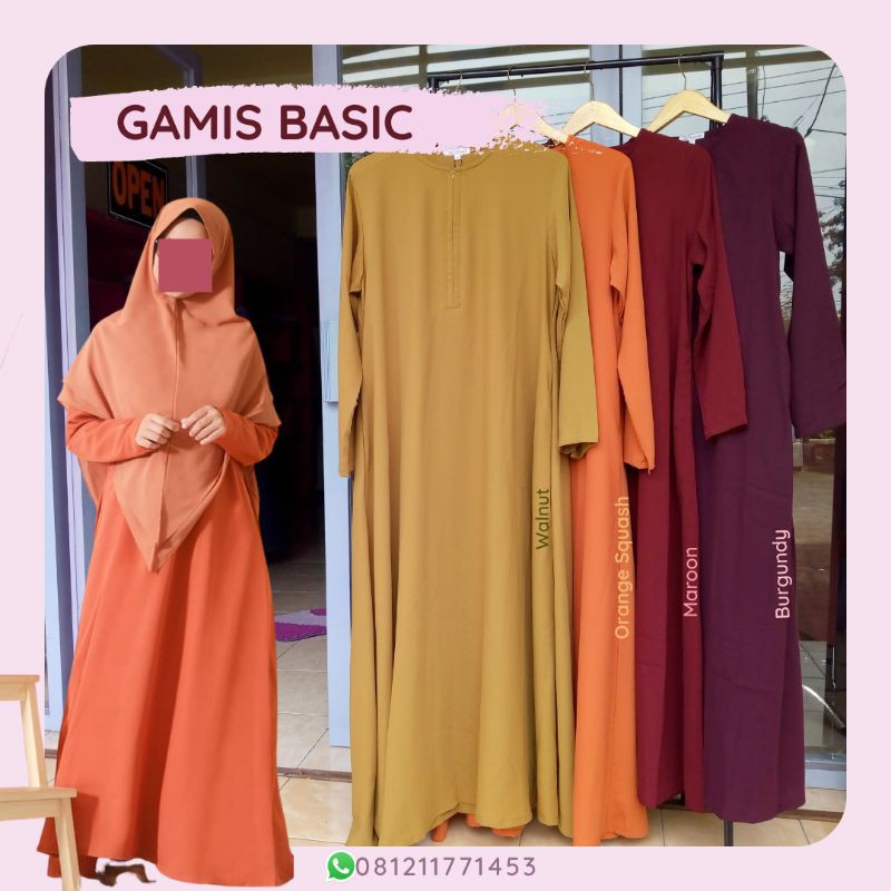 Jual Gamis Basic Alila | Hijab Alila | Shopee Indonesia