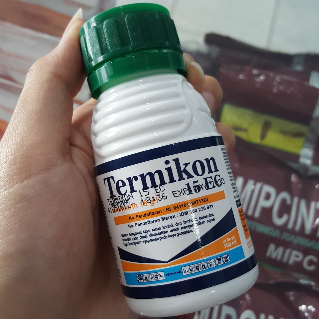 Jual Insektisida Termikon 15EC 100 ml Obat Pembasmi Hama Rayap Kayu Kusen Teter Nonor Dinding ...