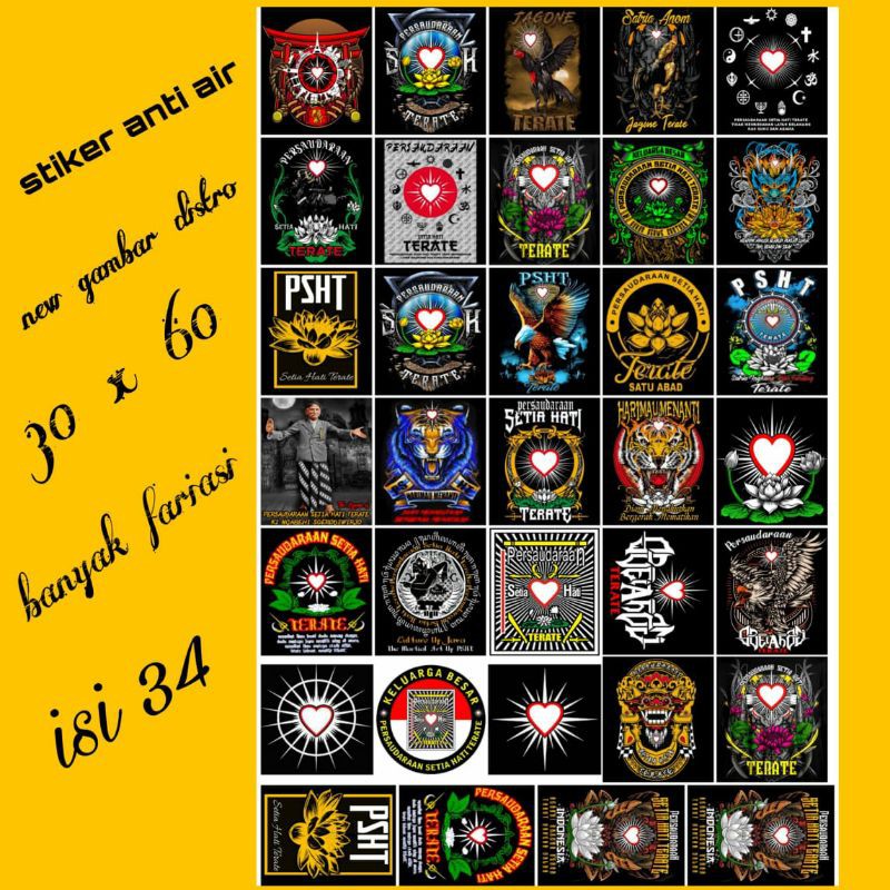 Jual STICKER ANTI AIR, UKURAN 30x60, ISI 34 | Shopee Indonesia