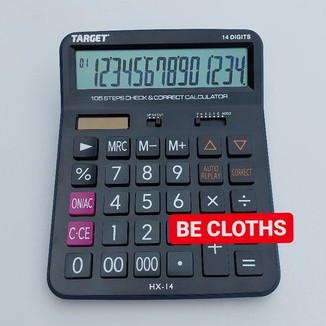 Jual Target HX-14 Kalkulator Office Meja Check Correct 14 Digits HX 14 ...