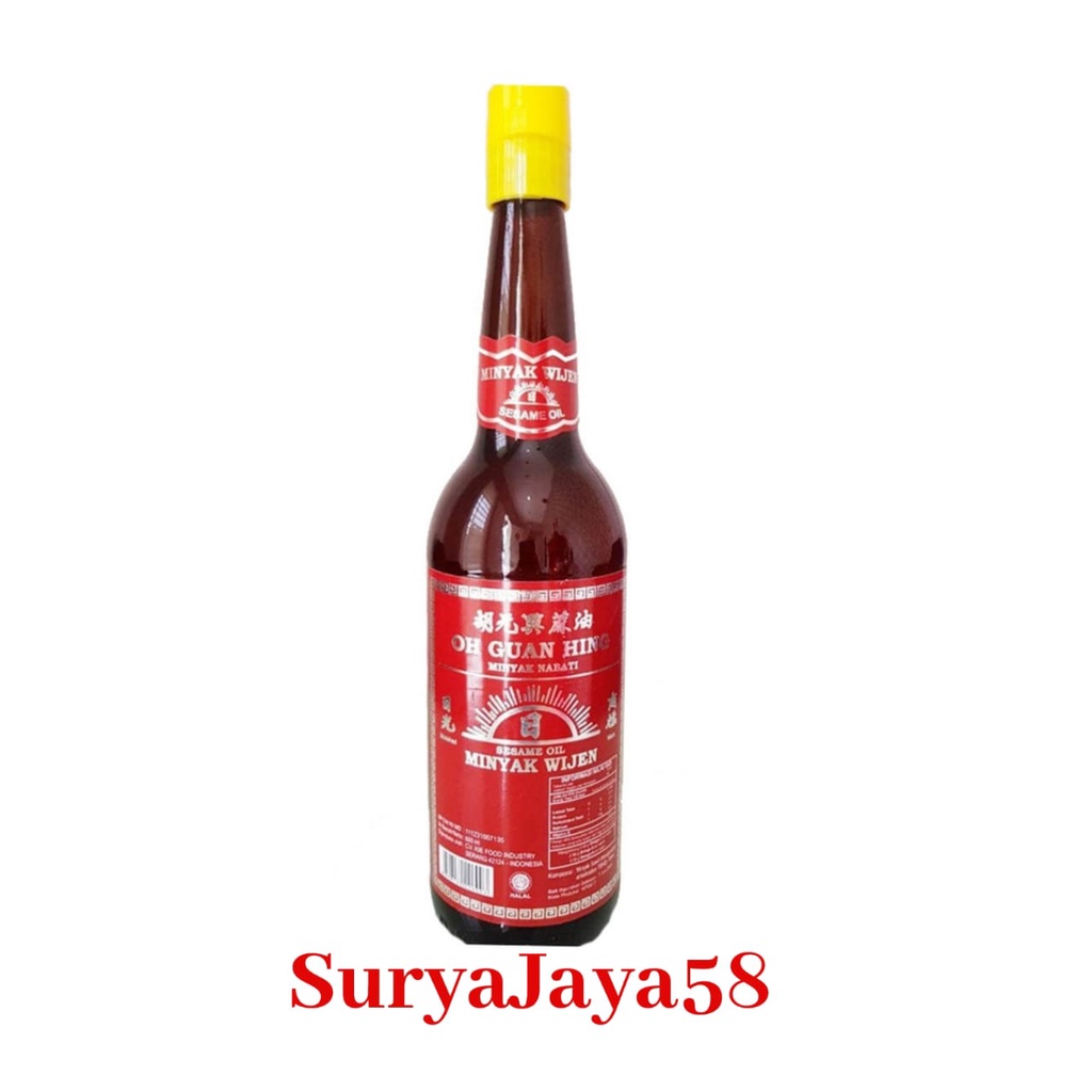 Jual Minyak Wijen Oh Guan Hing 600ml | Sesame oil cap matahari | Minyak ...