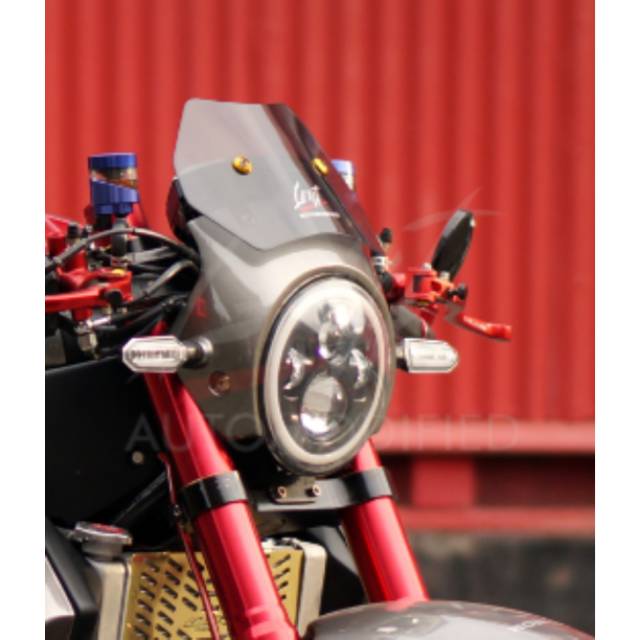 Jual Batok Cover Headlamp Bulat DayMaker model CafeRacer ukuran 7 inch ...