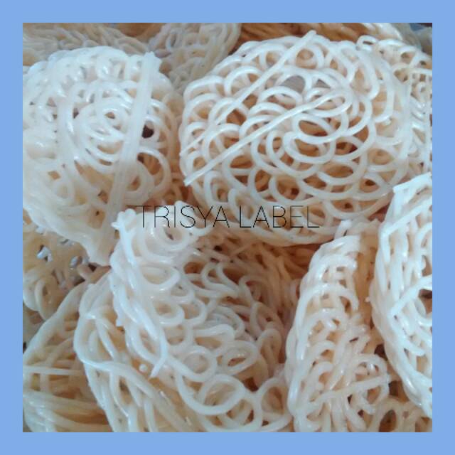 Jual 250gr Kerupuk Putih Jaring | Kerupuk Mentah | TRISYALABEL | Shopee ...