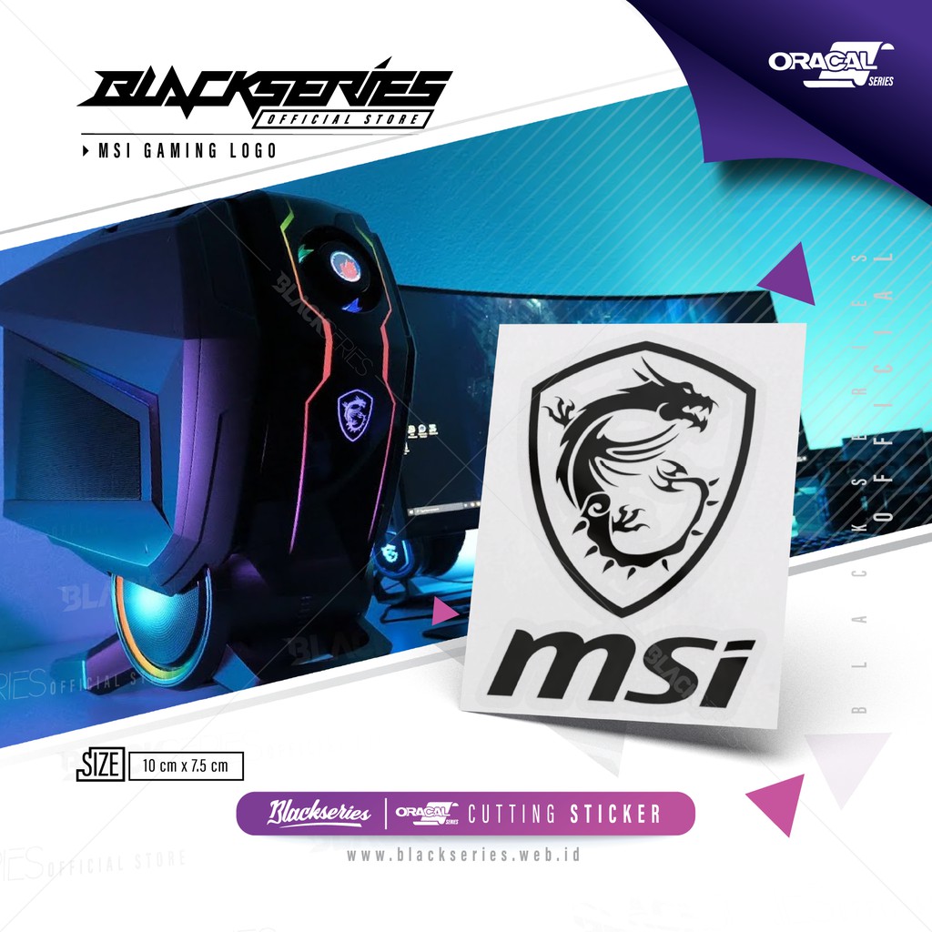 Jual Stiker MSI | Stiker PC MSI | Cutting Sticker PC MSI Logo | Shopee ...