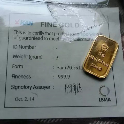 Jual 5 GR (GRAM) LOGAM MULIA/LOGAM MULIA ANTAM/LM/EMAS ANTAM LAMA ...