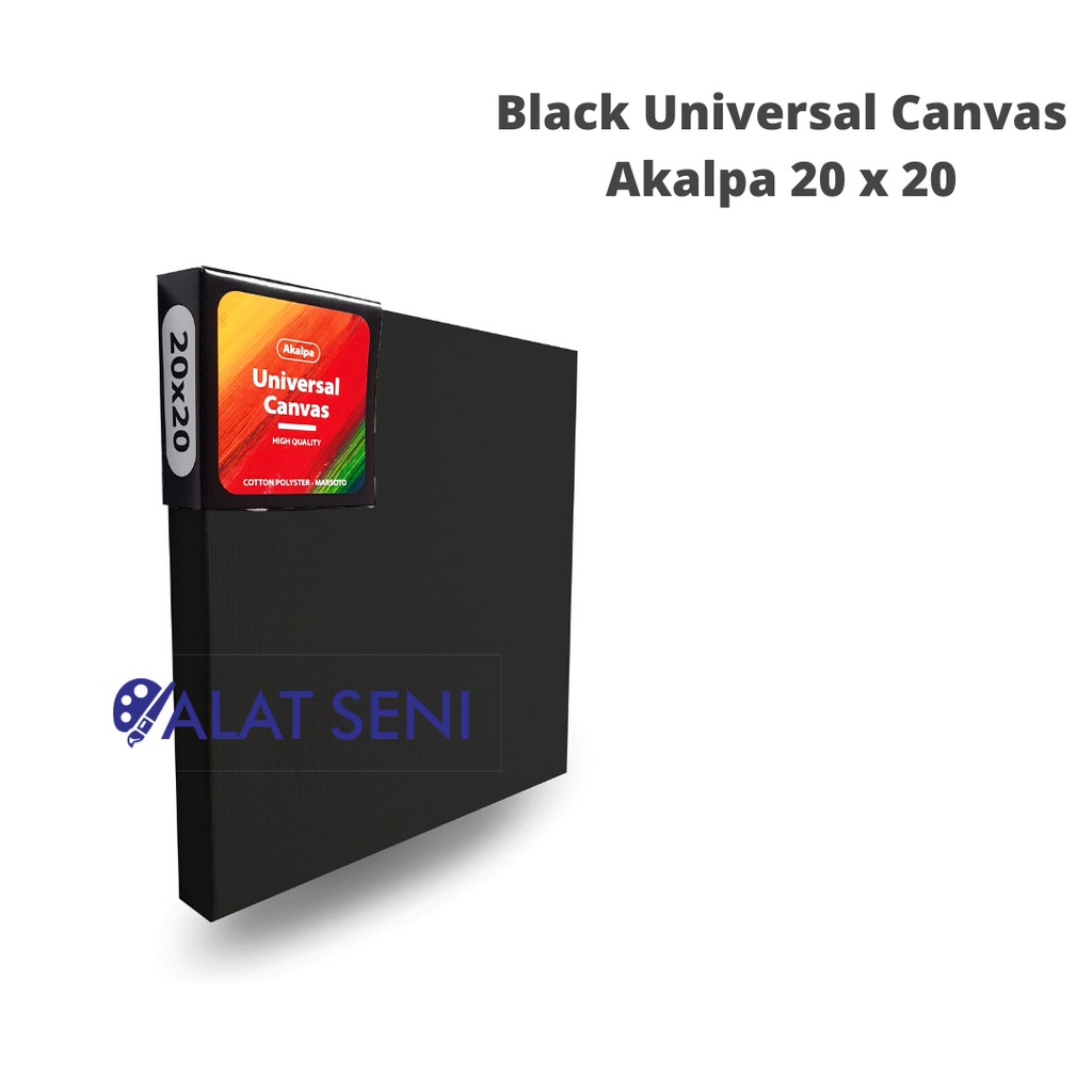 Jual Canvas Black 20x20 20x30 20X40 25x25 25x30 30x30 30x40 CM / Kanvas ...