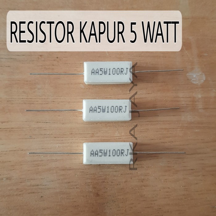 Jual Resistor Kapur 5 watt 100 ohm | Shopee Indonesia