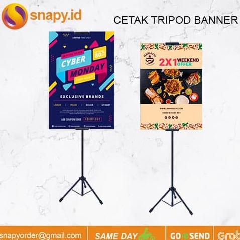 Jual CETAK TRIPOD BANNER STAND BANNER | Shopee Indonesia