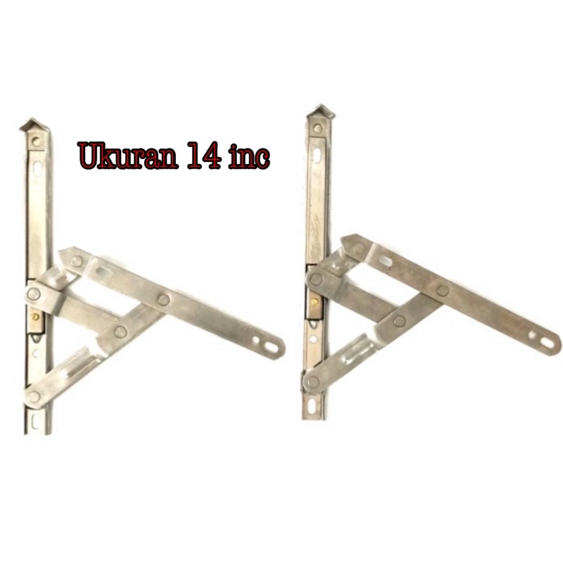 Jual engsel casement ukuran 14 inch/ casement 14 inc stanlis/ engsel ...