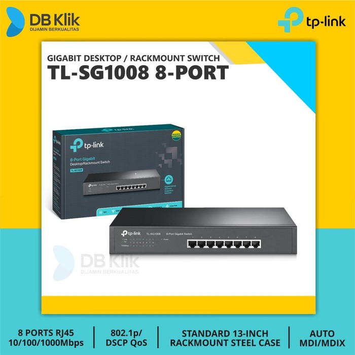 Jual Switch TP Link TL-SG1008 Rackmount 8 Port Gigabit ( TPLink TL ... Jual Switch TP Link TL-SG1008 Rackmount 8 Port Gigabit ( TPLink TL ...