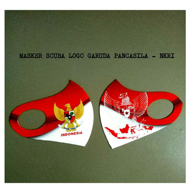 Jual MASKER SCUBA LOGO GARUDA PANCASILA NKRI ( WARNA MERAH PUTIH ...