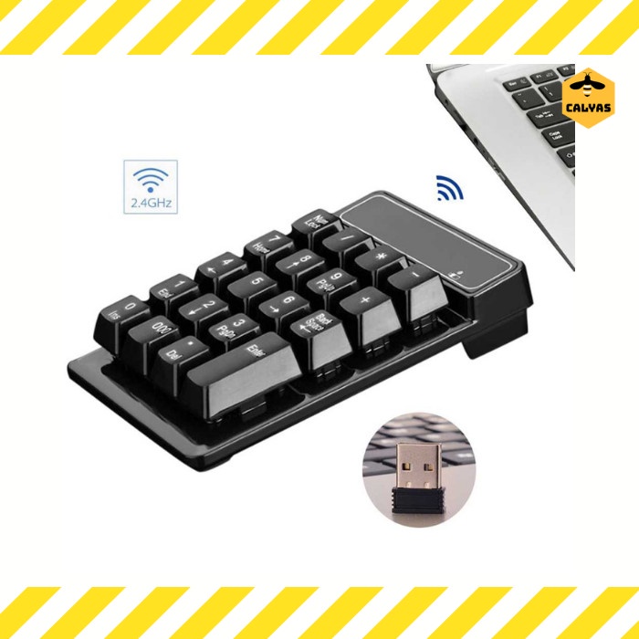 Jual Numeric Keypad Wireless Numpad Number Single Hand Keyboard ...