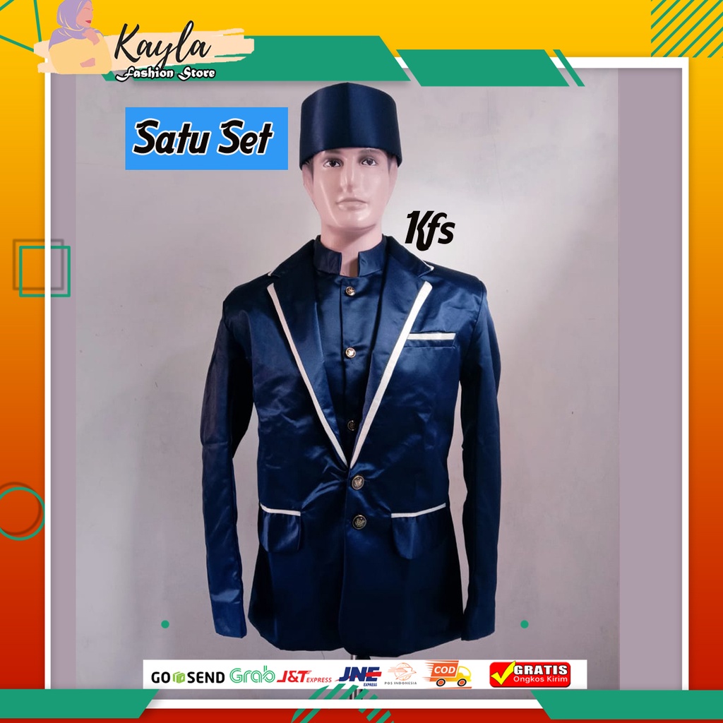 Jual Jas pengantin satu set/jas pengantin warna Navy/jas pria/jas ...