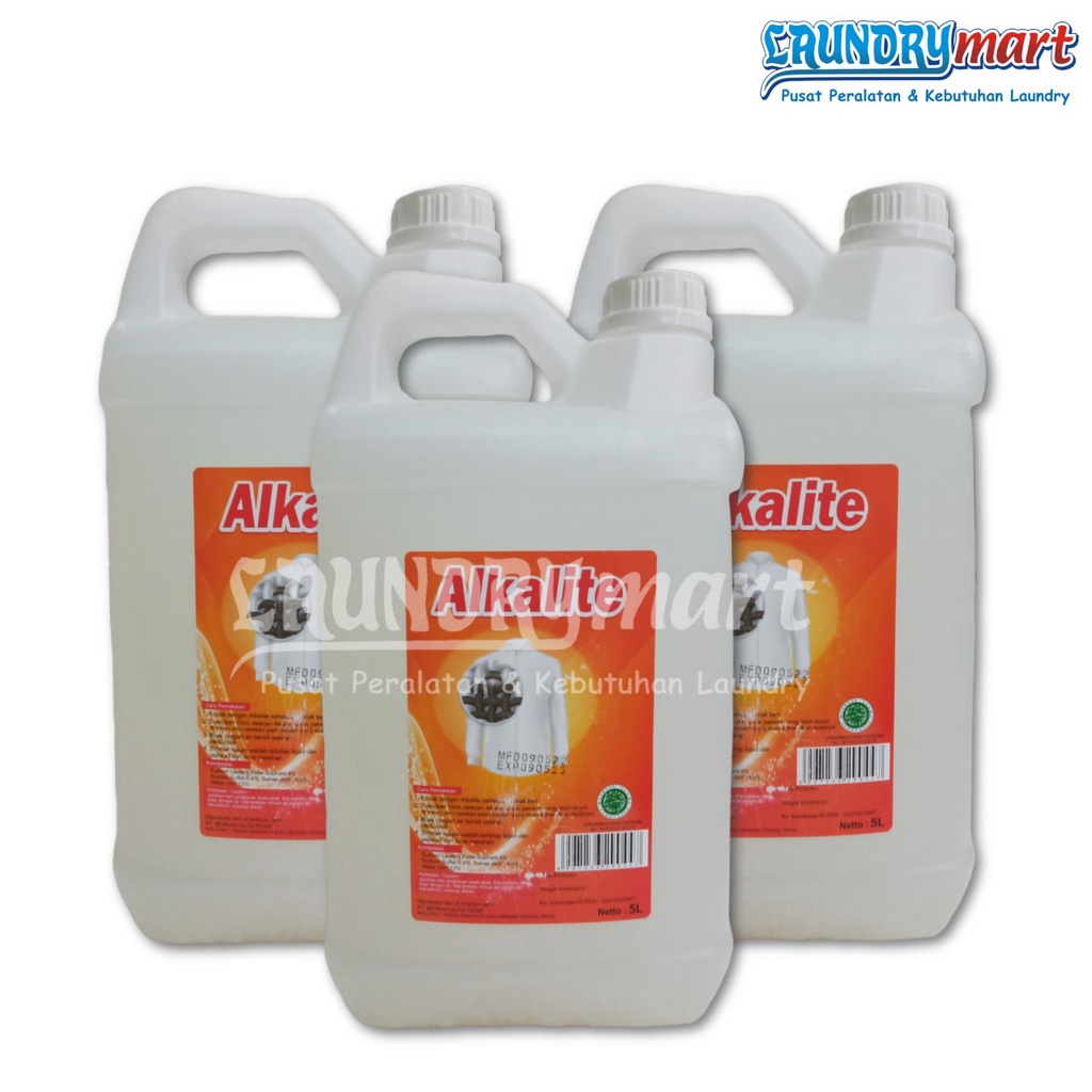 Jual ALKALI / ALKALITE / PENGHILANG NODA LAUNDRY BERKAH 5L | Shopee Indonesia