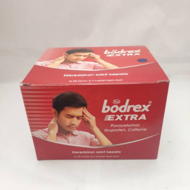 Jual Bodrex Extra 1 Box [isi 25 strip] (1 strip isi 4) | Shopee Indonesia