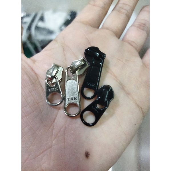 Jual Kepala Resleting YKK No.5 Koil Nomor 5 Panjang / Cebol Hitam / Nikel / Silver | Shopee ...