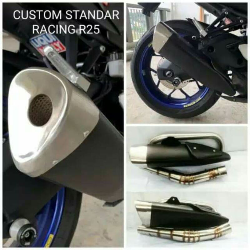 Jual knalpot standar racing yamaha r25 mx king vixion cb150r che byson ...