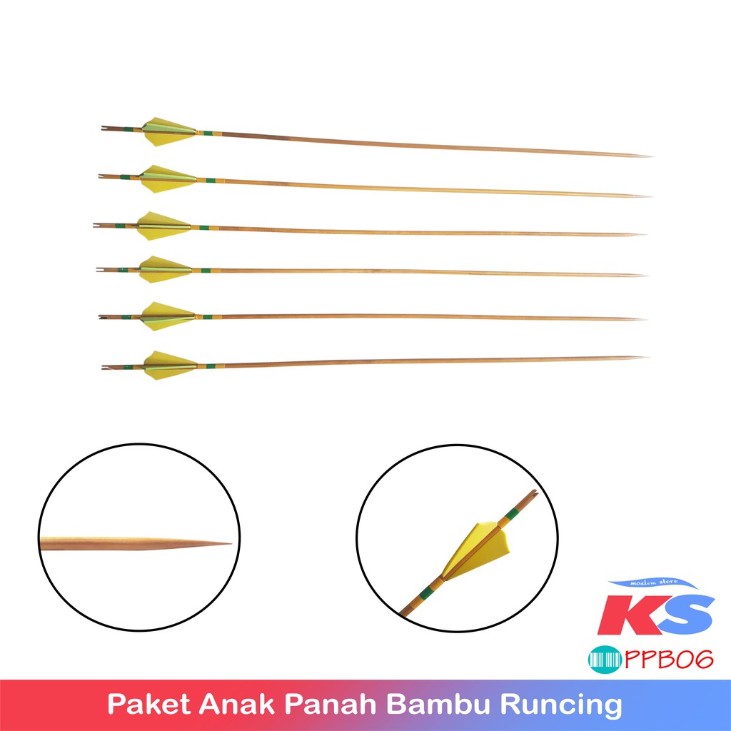 Jual DISKON!! Paket Anak Panah Bambu Runcing / Arrow / Archery / Panah ...