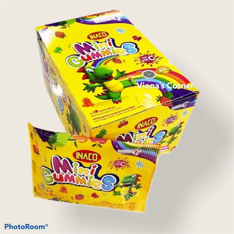 Jual Inaco Mini Gummies Kemasan BOX isi 12 sachet x 9 gram | Shopee ...