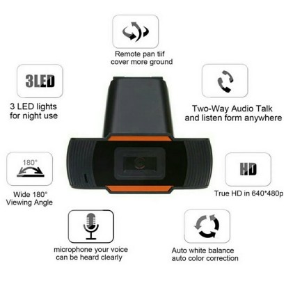Jual WEBCAM HD 720P WITH BUILT IN MIC, USB WEB CAMERA HD 720P WITH ...
