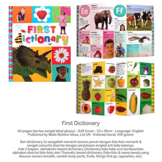 Jual BUKU IMPORT FIRST DICTIONARY KAMUS ANAK BERGAMBAR 64 PAGES ...