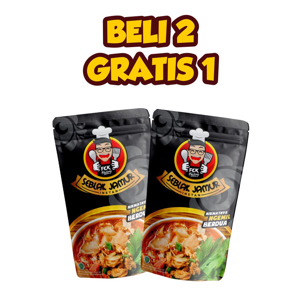 Jual SEBLAK FCK - PAKET BUNDLE SEBLAK JAMUR INSTAN FCK | Shopee Indonesia