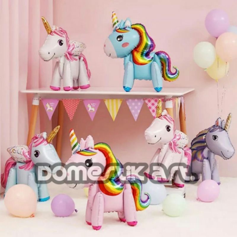 Jual balon unicorn 3D full body / balon foil pegasus / balon unicorn ...