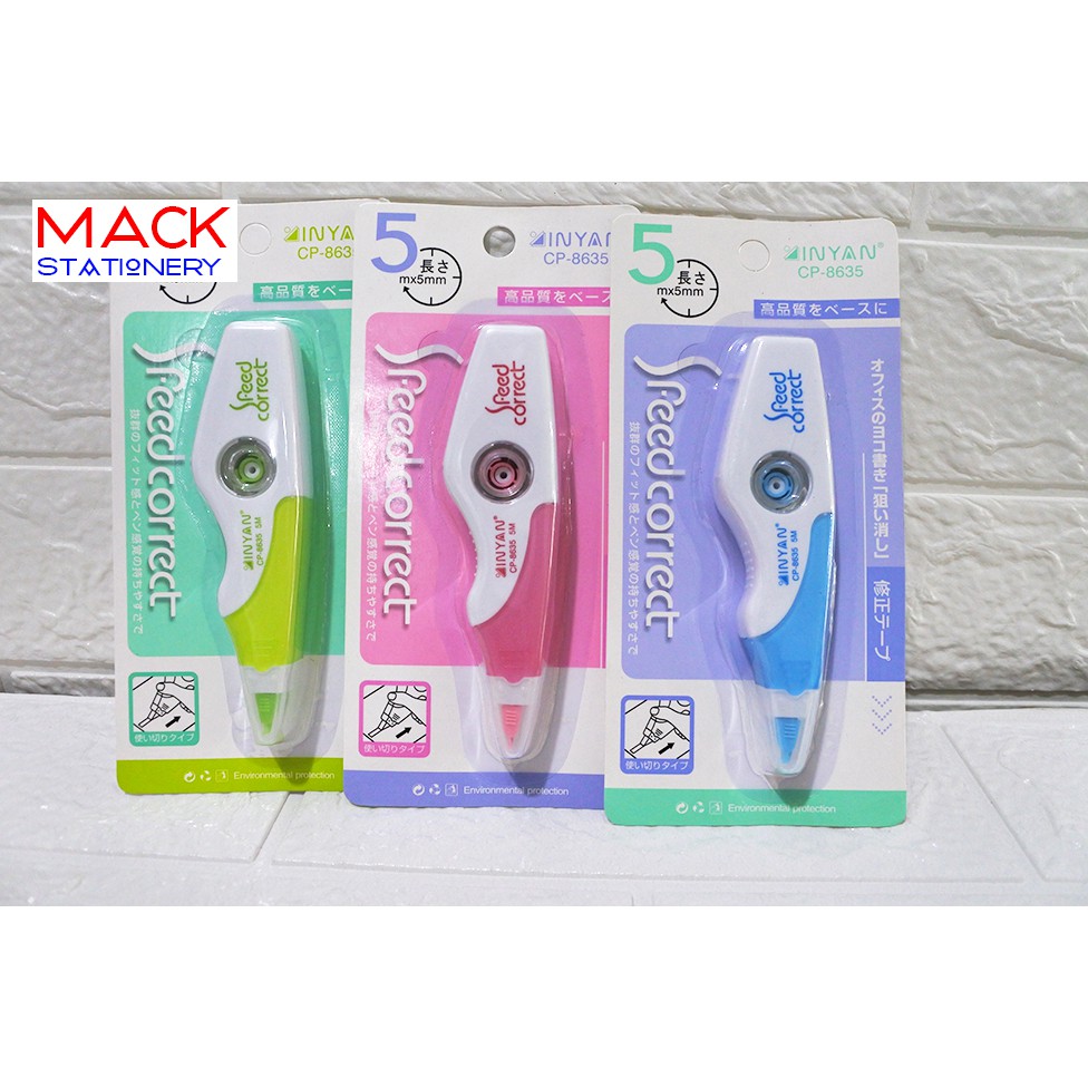 Jual Correction Tape INYAN 8635/ Tip EX Kertas Fancy / Tip EX Roll ...