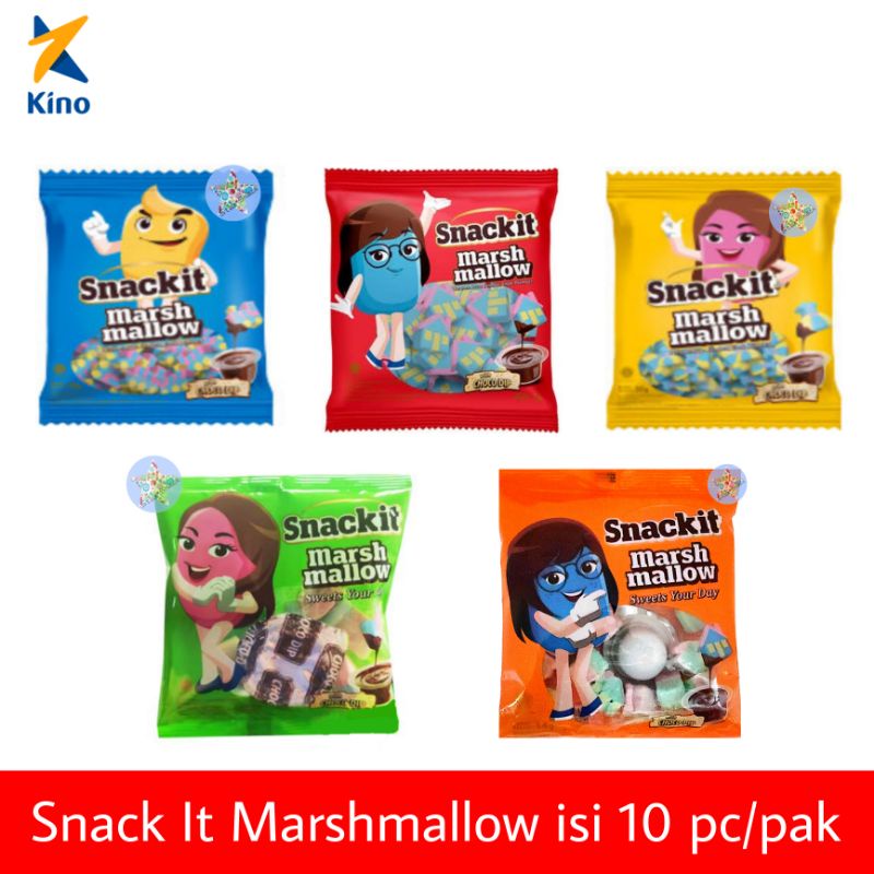 Jual Kino Snack It Marshmallow isi 10 pc/pak | Shopee Indonesia