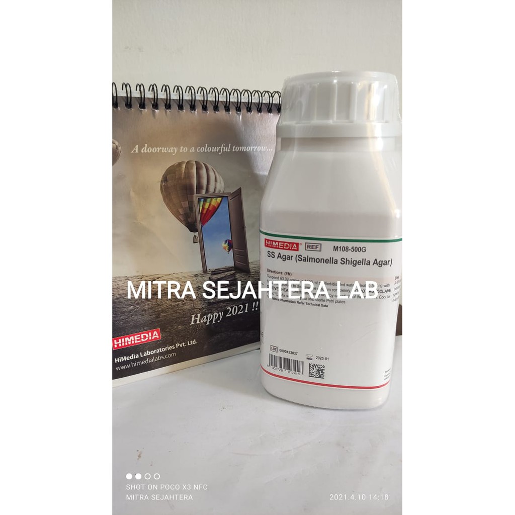 Jual SS AGAR | SALMONELLA SHIGELLA AGAR 500 GRAM HIMEDIA M108 MEDIA ...