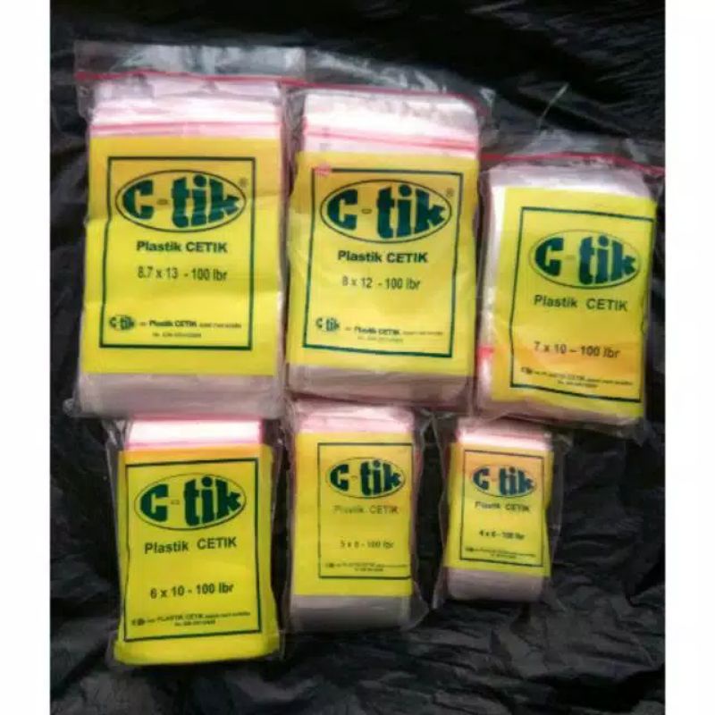 Jual PLASTIK CETIK 1 PACK ISI 100 LEMBAR/ PLASTIK KLIP / PLASTIK KLIP ...