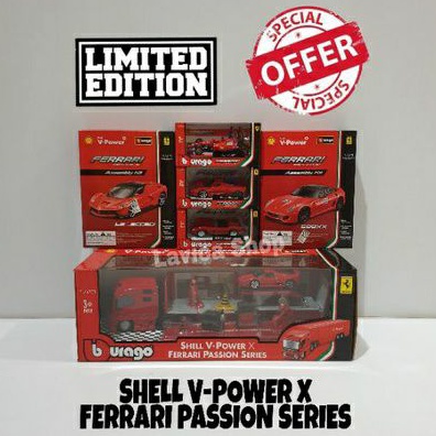 Jual Burago Shell Ferrari Passion Series Complete Set (Limited Edition ...