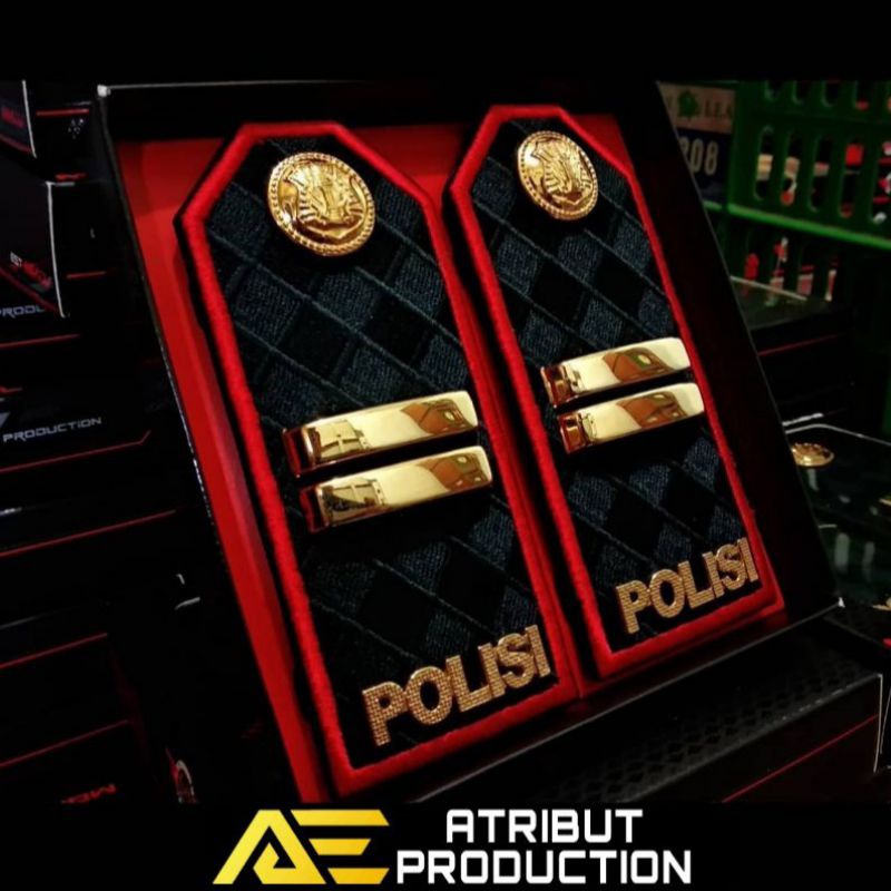 Jual Pangkat PDU IPTU Polisi EXCLUSIVE GOLD PLATE | Shopee Indonesia
