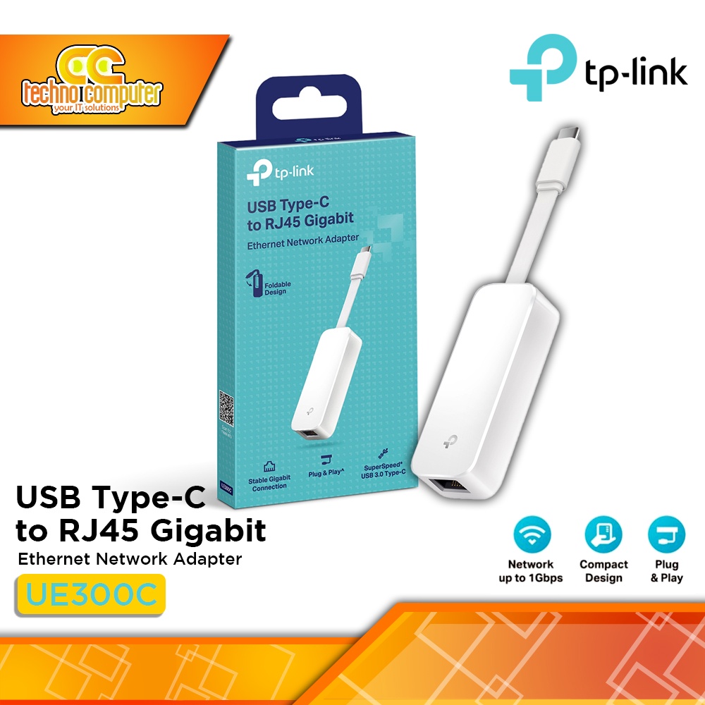 Jual USB LAN TP-LINK UE300C USB Type-C to RJ45 Gigabit Ethernet Network Adapter | Shopee Indonesia