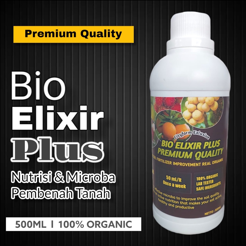 Jual Bio Elixir Plus Premium Quality Pembenah Atau Penggembur Tanah 500mL | Shopee Indonesia