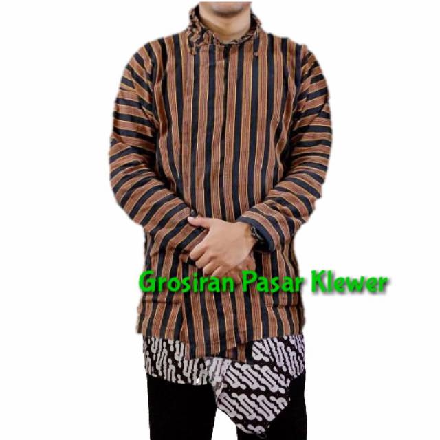 Jual Baju Surjan Lurik + Jarik Tapih Batik | Shopee Indonesia