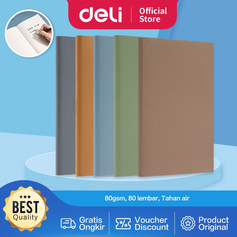 Jual Deli Notebook / Buku Catatan Ukuran 25K 80 Lembar Kertas 80g Cover ...