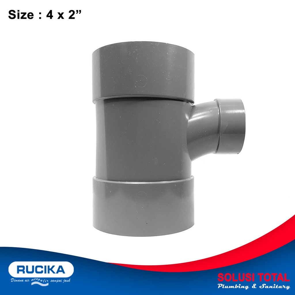 Jual TY 90 Derajat D 4 x 2 Inch Tee Y D 4 x 2" PVC Rucika | Shopee Indonesia