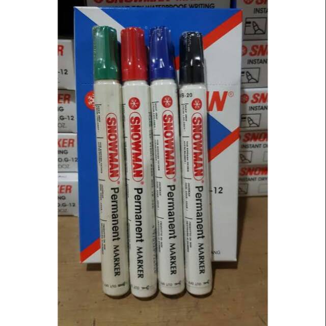 Jual SPIDOL PERMANENT G12 MEREK SNOWMAN | Shopee Indonesia