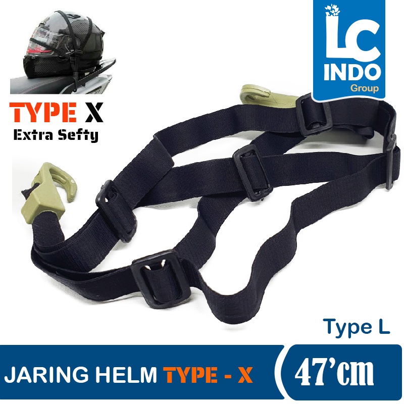 Jual Jaring Helm Tali elastis pipih / Tali Jaring Helm motor Tali helm ...