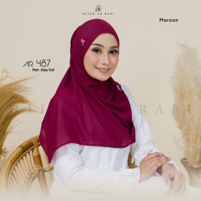 Jual HIJAB AR RAFI √ AR 487 JILBAB PASMINA TERBARU (Anniha Collection ...