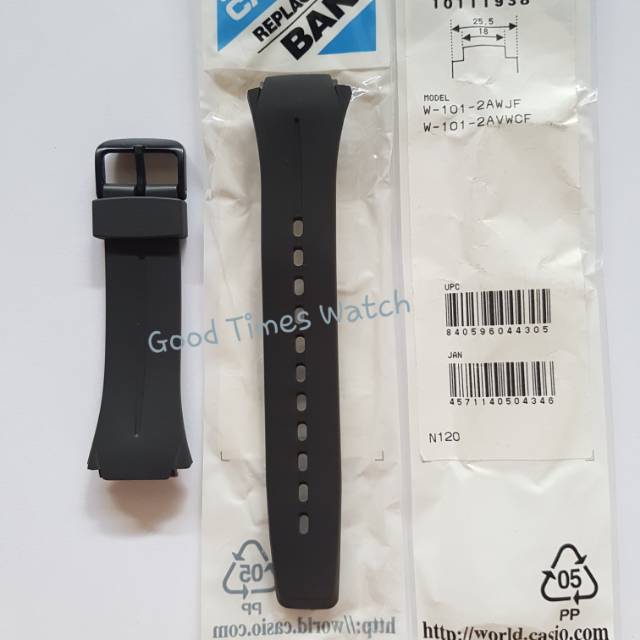 Jual STRAP CASIO W-101-2AV W 101 Casio Original | Shopee Indonesia