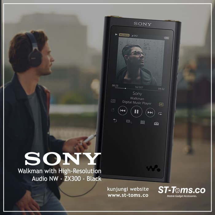 Jual Sony Walkman with High-Resolution Audio NW - ZX300 - Black ...
