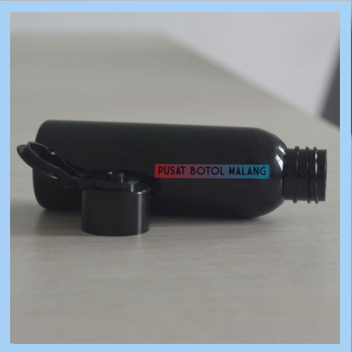 Jual Botol Pet 100Ml Fliptop Jamur ( Hitam Hitam) | Shopee Indonesia