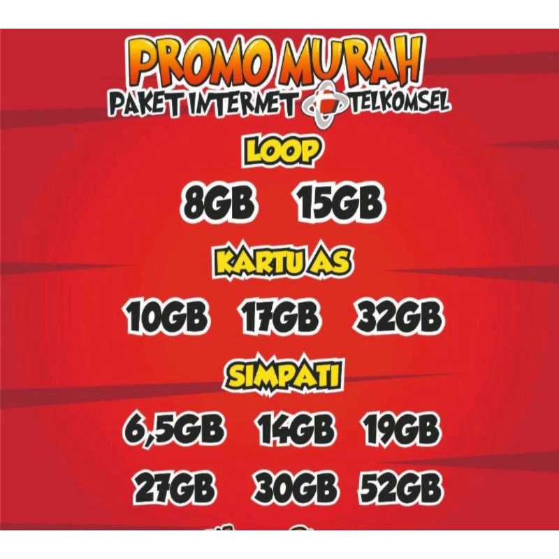 Jual Kuota Telkomsel Murah | Shopee Indonesia